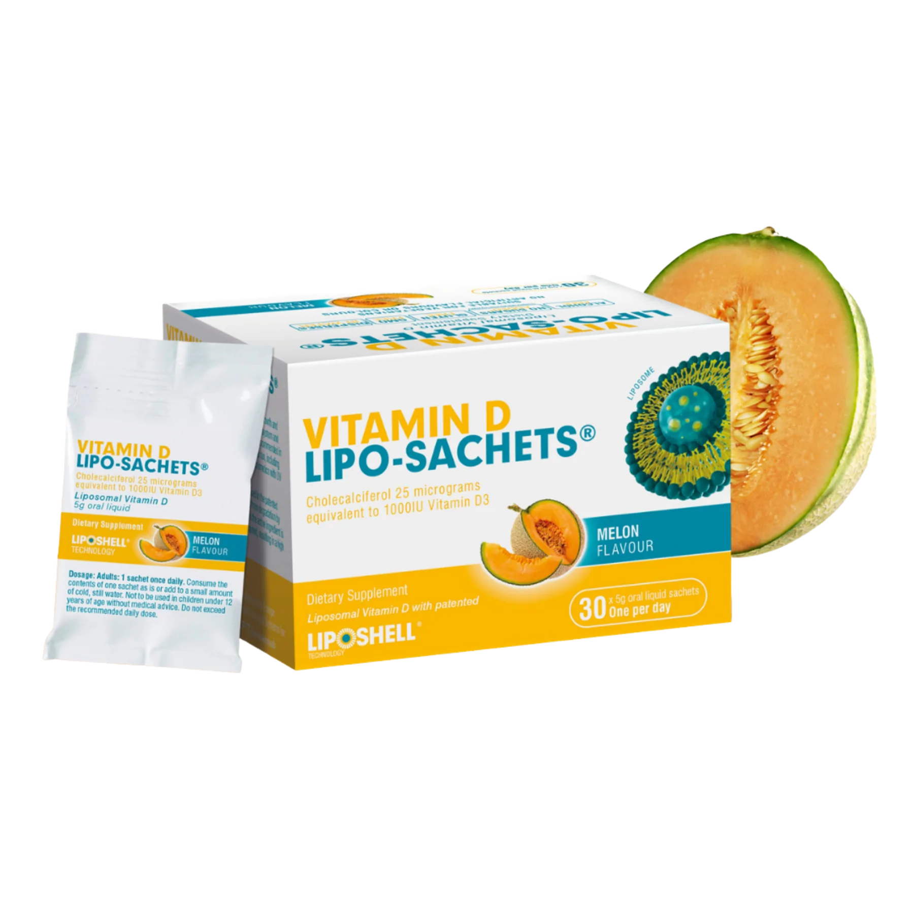 Liposhell Vitamin D Lipo-Sachets 30s – Home of supplements AU
